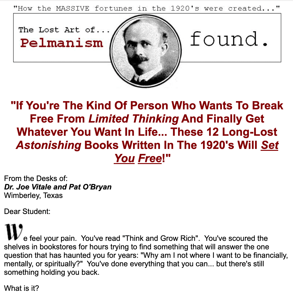 Salesletter Copywriter – Robert Hawthorne